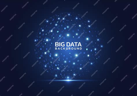 Premium Vector Abstract Technology Background With Big Data Internet Connection Abstract Sense