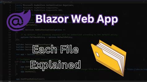 Blazor Web App Project Structure Blazor Tutorial Youtube