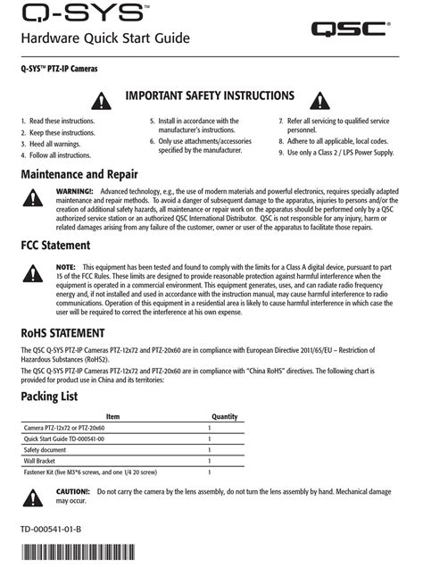 QSC Q SYS HARDWARE QUICK START MANUAL Pdf Download ManualsLib
