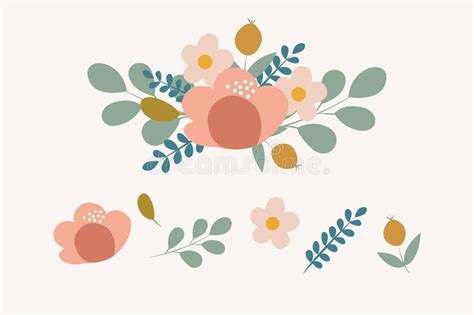 Botanical Vector Lements Stock Vector Illustration Of Botanical 162657857