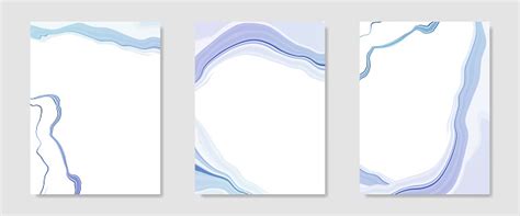 추상적인 파란색 액체 대리석 수채화 배경의 컬렉션 파스텔 최소한의 대리석 파도 스플래시 효과 웨딩 초대 카드 배너 포스터를 위한 벡터 일러스트 디자인 템플릿 0명에 대한