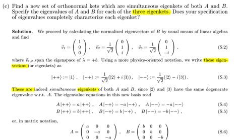 when should one eigenvector be split into two same span