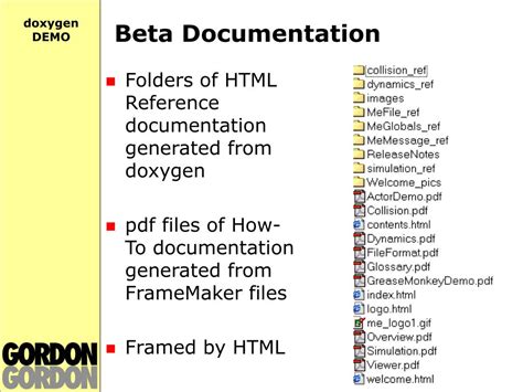 Ppt Documentation Generation Programs Doxygen Demonstration Manuel Gordon 514 934 3274
