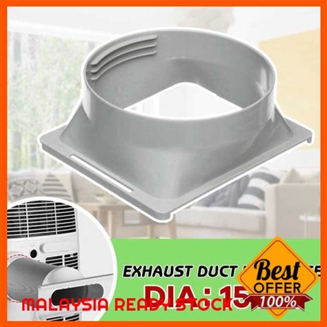 Best Seller [ready Stock] Square Exhaust Hose Interface For 5 91in Diameter Duct Exhaust Hose