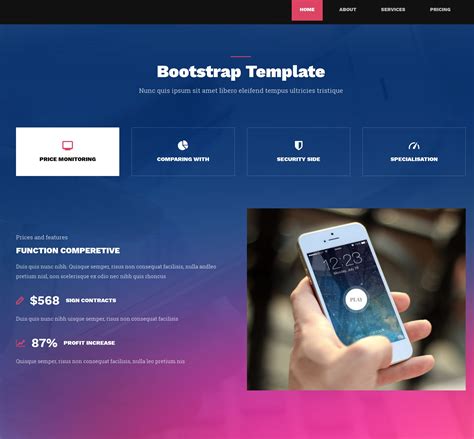 19 fresh one page and landing page bootstrap theme collection