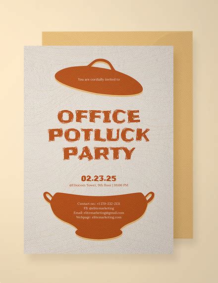 13 Potluck Email Invitation Templates Psd Ai