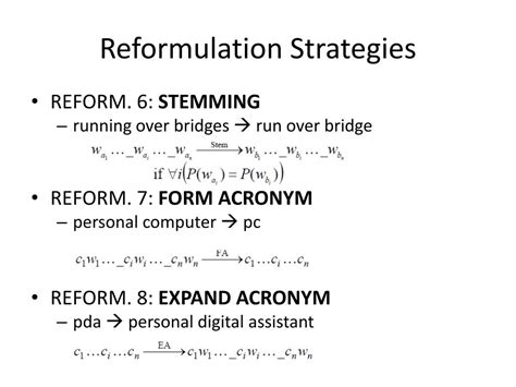 Ppt Analyzing And Evaluating Query Reformulation Strategies In Web Search Logs Powerpoint