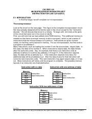 Simulation Lab Stage E Pdf CSC EEE MICROPROCESSOR DESIGN PROJECT INSTRUCTION FOR LAB