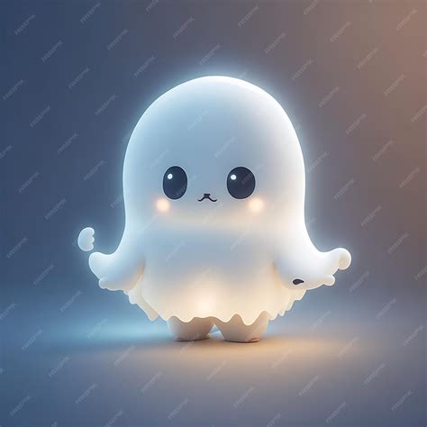 Adorable Chibi Anime Ghost Cute And Vector Arto Premium Ai Generated Image