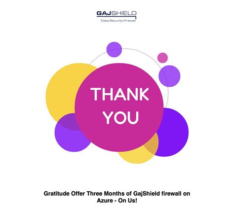 Gajshield Firewall On Linkedin Azure Firewall Thankyou Gratitude Offer Threatprevention