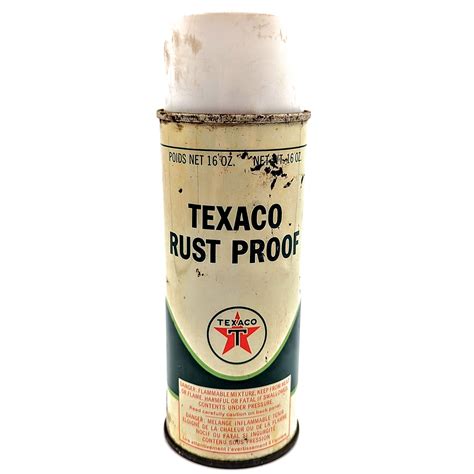 Texaco Rust Proof Spray Can Parrys Vintage