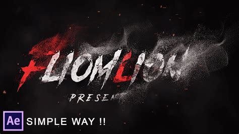 After Effects Tutorial Particles Logo And Text Animation In After Effects Youtube