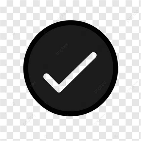 Checkmark App Icon For Macos Vector A Simplistic Black Icon Of Verifie On A White Background