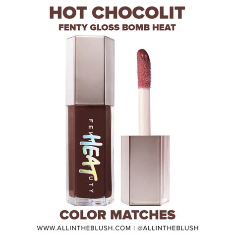 Fenty Beauty Hot Chocolit Gloss Bomb Heat Universal Lip Luminizer Plumper Dupes All In The Blush