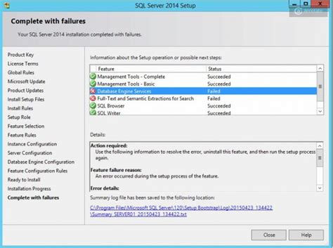 Wait On The Database Engine Recovery Handle Failed Check The SQL Server Error Log For Potential