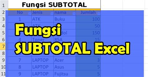 Fungsi Rumus Subtotal Excel Rumus Shortcut Excel Lengkap Fur Android Apk Herunterladen