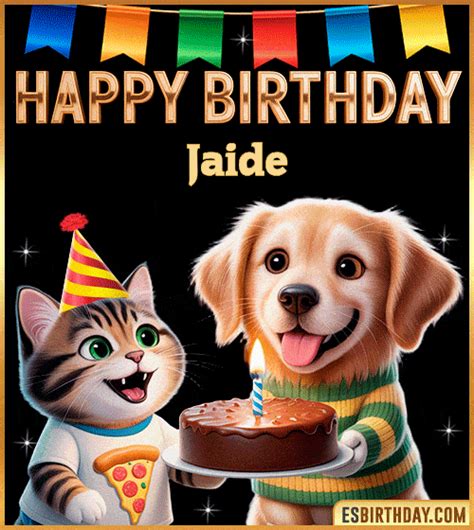 Happy Birthday Jaide  🎂 Animated Images Wishes And Music 【27 S】