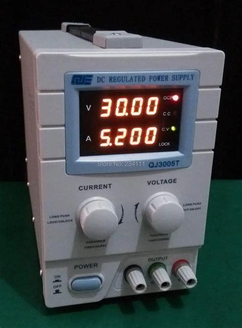 QJE QJ3005T LCD 디스플레이 조절 디지털 DC 전원 공급 4 마력 10mV/1mA 30 볼트/5A 과학 연구 서비스 ...