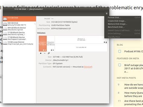 smart data self test is greyed out in disks ask ubuntu