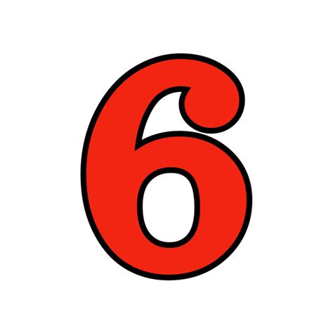 Zahl Nummer Number 6 Zahlen