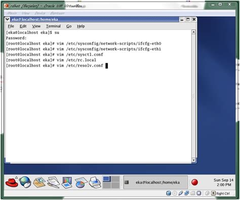 Langkah Langkah Konfigurasi Router Linux Redhat Saibercomputerid