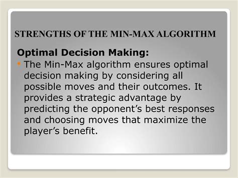 MINMAX ALGORITHM In Machine Learning Pptx