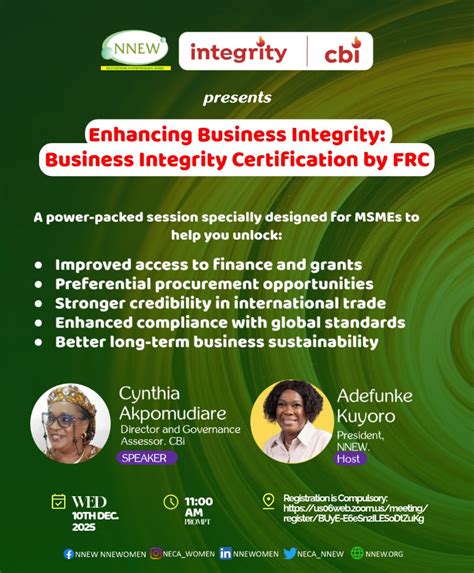 Enhancing Business Integrity Business Integrity Certification By Frc