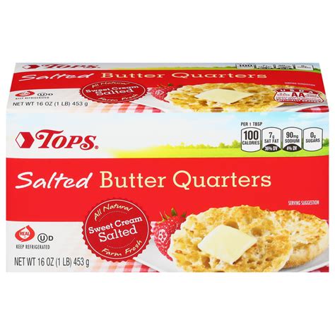 Tops Salted Butter Quarters Same Day Delivery Or Pickup Tops Markets
