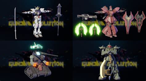Open3dlab • Gundam Evolution Mobile Suits