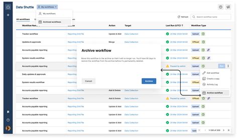 Archive Data Shuttle Workflows — Smartsheet Community