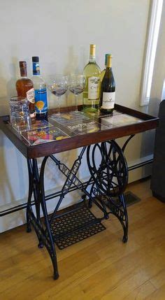 Sewing Machine Mini Bar Refurbished Furniture Repurposed Furniture Bar Furniture Furniture