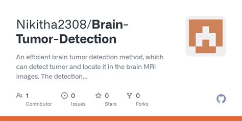 Github Nikitha Brain Tumor Detection An Efficient Brain Tumor Detection Method Which Can