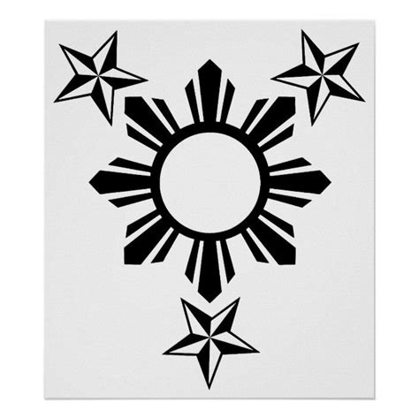 Sun And Stars Tattoo Design 3 Stars And A Sun Tattoo Filipino