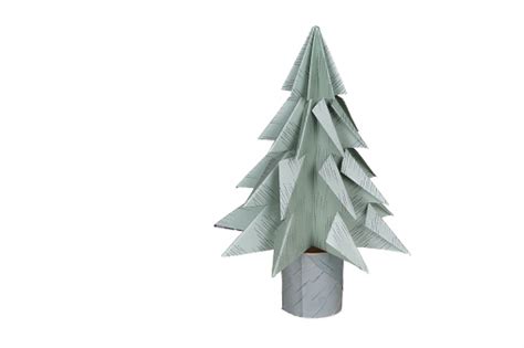 수제 종이 접기 종이 공예 크리스마스 녹색 나무 On 판지 수공예 개념 0명에 대한 스톡 사진 및 기타 이미지 0명 12월 3차원 형태 Istock