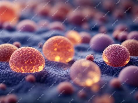 premium photo cellular complexity photoreal skin tissue cells and fat
