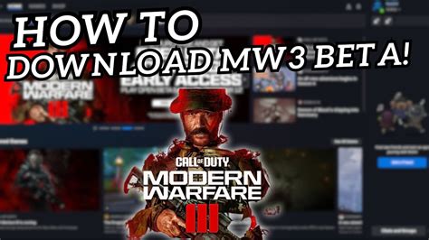 How To Download The Mw3 Beta Mw3 Beta Code Guide Youtube