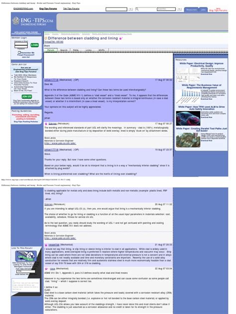 Pdf Difference Between Cladding And Lining Boiler And Pressure Vessel Engineering Dokumentips