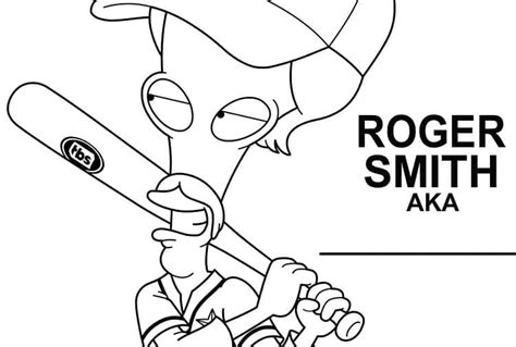 American Dad Roger Coloring Pages