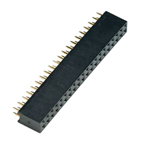 Dual Inline Female Header Pins 2 54mm 20pins Microscale