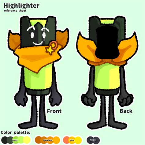 Hi Heres My Object Oc Reference Sheet Bye Am A Be Back For One Month