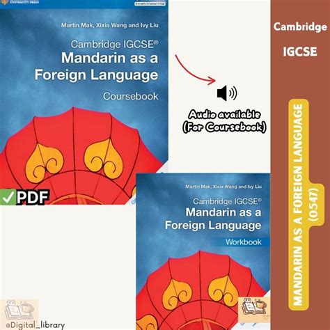[𝘿𝙞𝙜𝙞𝙩𝙖𝙡] Cambridge Igcse Mandarin As A Foreign Language Coursebook Workbook Cambridge