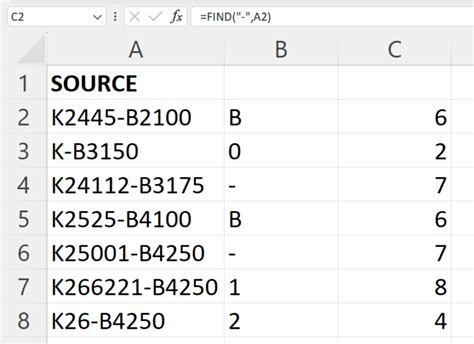How To Extract A Substring In Excel Using Find And Mid Functions