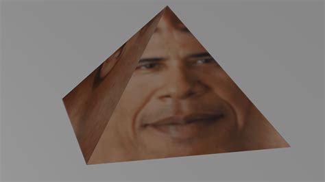 3d Pyramid Obama Model Turbosquid 1699551