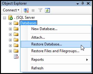 Restore Master Database In SQL Server 2008 R2 From Bak File Using Query