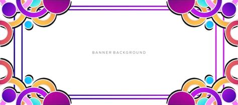 Free Vector Modern Purple Background Banner Design Geometric Circle