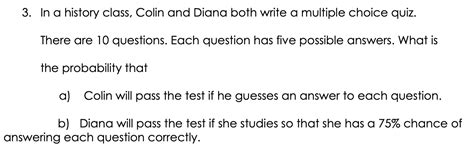 Solved 3 A Passing Means 50 Or Higher I Have Answered