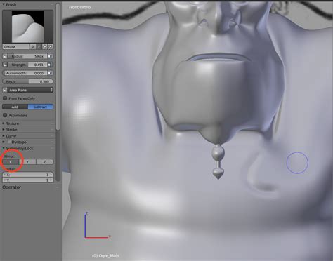 Mirror Sculpting Symmetry Not Working Blender Stack Exchange