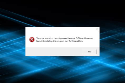 Qt5Core Dll Was Not Found 4 Ways To Fix This Error