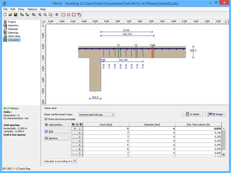 Shear Reinforcement In Concrete Slabs Finite Element Model And Test