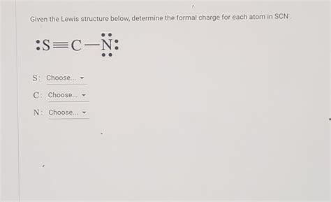 Solved Given The Lewis Structure Below Determine The Formal
